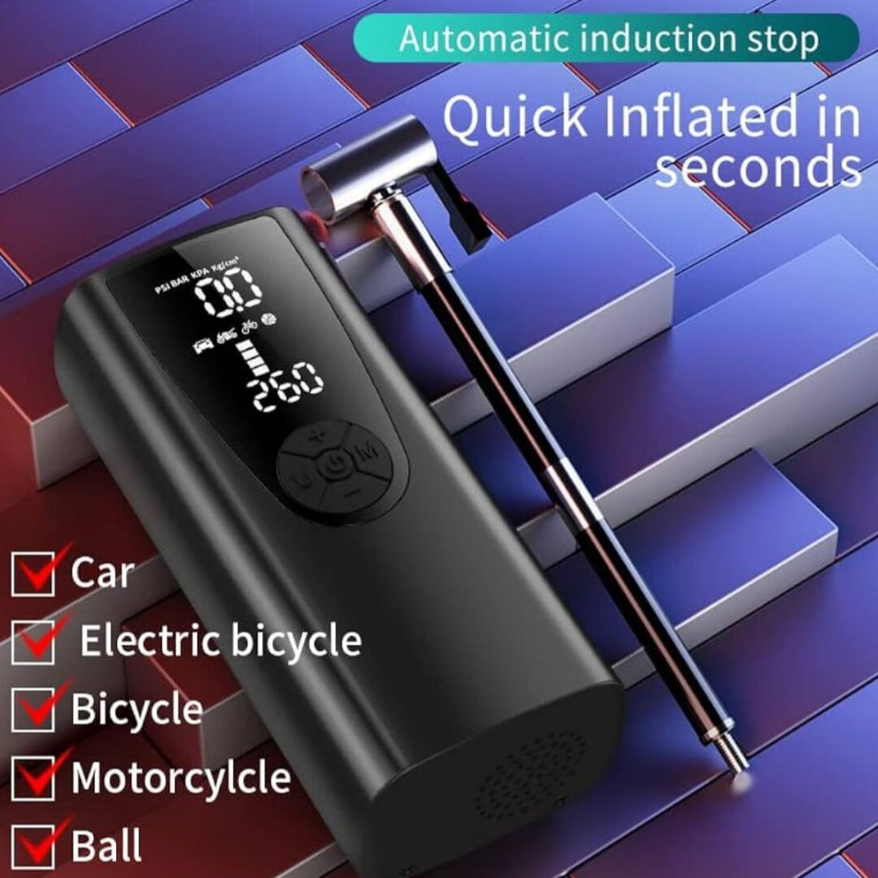AirBoost | Draagbare Mini-Compressor voor Auto, Fiets & Sport – Finest Luxe